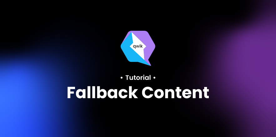Fallback Content | Tutorial 📚 Qwik Documentation
